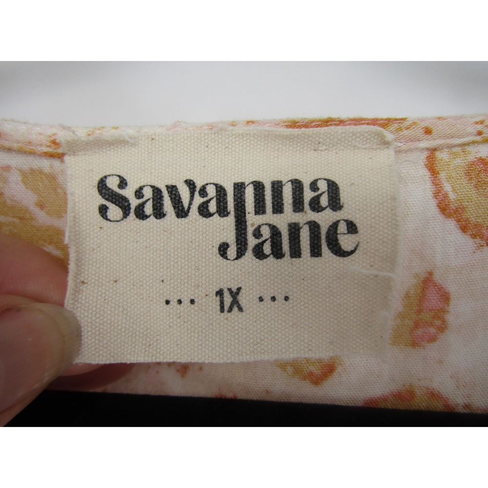 Savanna Jane | Tops | Savanna Jane Embroidered Blouse X Peach Floral ...